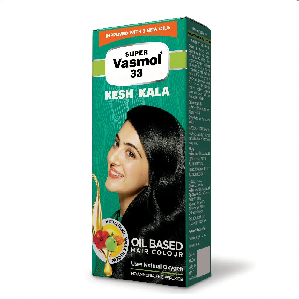 Super Vasmol 33 Kesh Kala Oil Based Hair Colour - OHSOGO